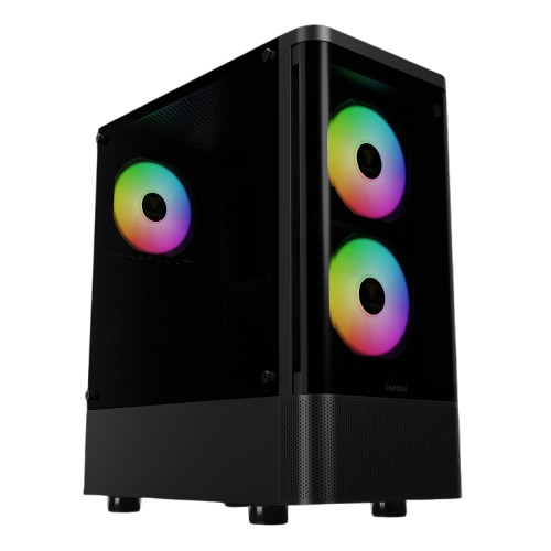Gamdias TALOS E3 CG Mid Tower ARGB Case | Distribution Hub