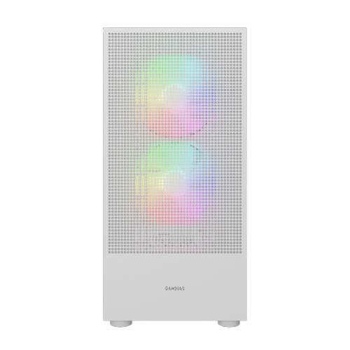 Gamdias TALOS E3 MESH ELITE WH Mid Tower Desktop Case | Distribution Hub