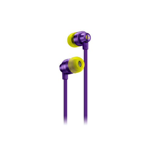 Logitech G333 In-Ear Wired Gaming Earphone Purple | Distribution Hub