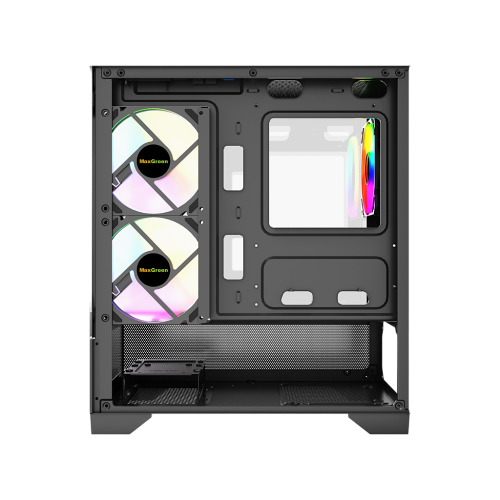 MaxGreen 350 Mid-Tower M-ATX Gaming Case| Distribution Hub